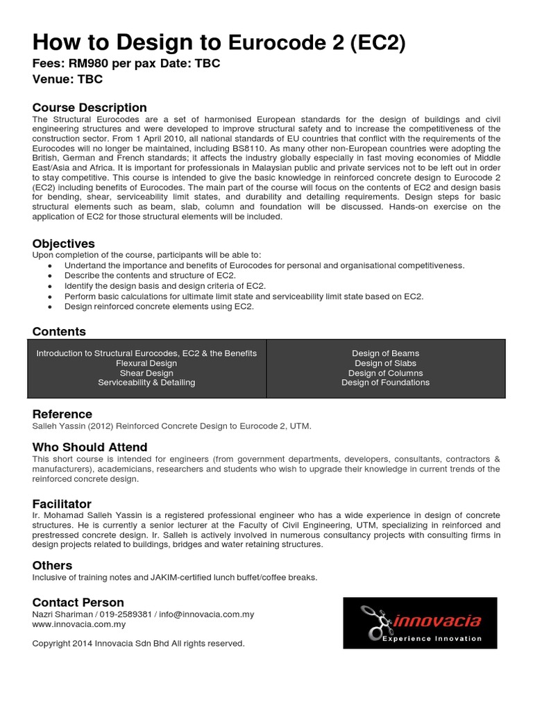 How To Design To: Eurocode 2 (EC2) | PDF | Reinforced Concrete | Design