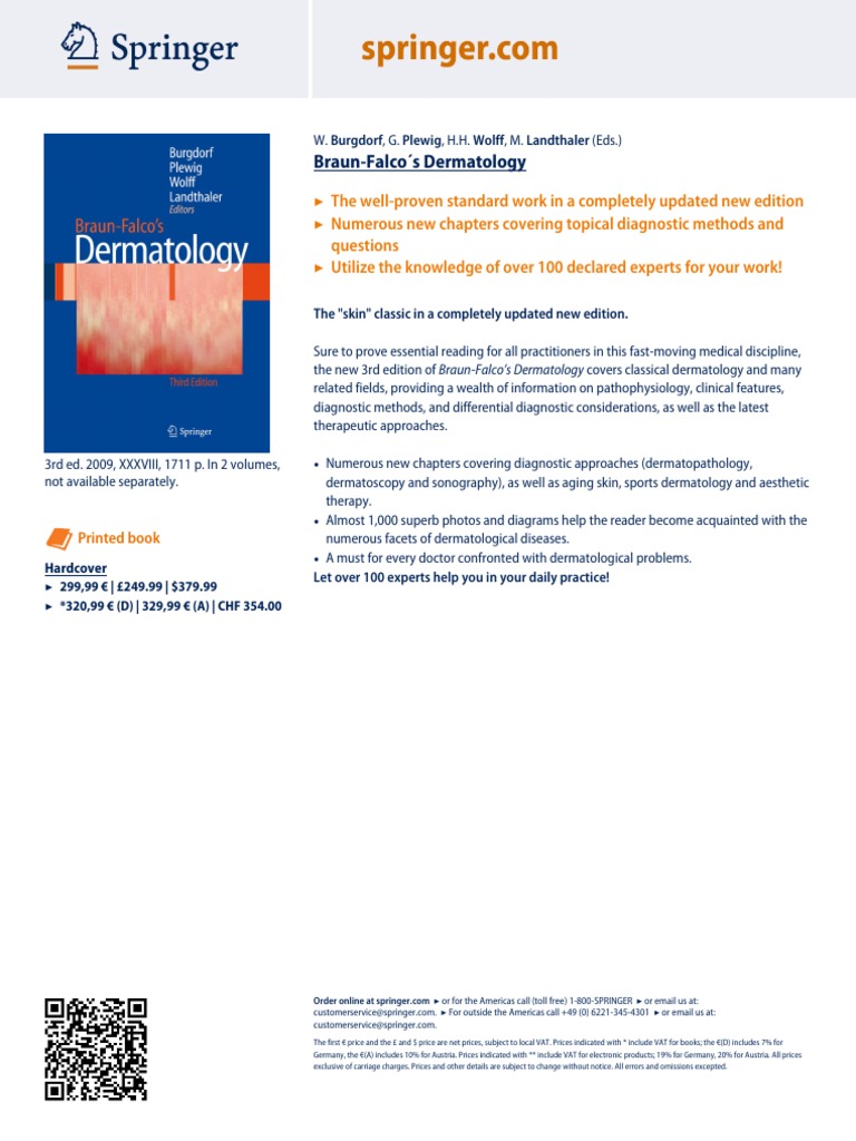 Braun-Falco S Dermatology: The "Skin" Classic in A Completely Updated New Edition | PDF