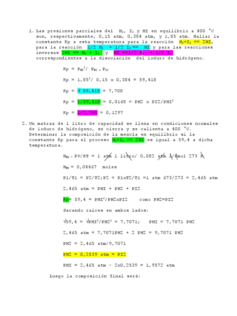 Problemas Resueltos EQ - Quimico | PDF | Termodinámica | Física Aplicada e Interdisciplinaria