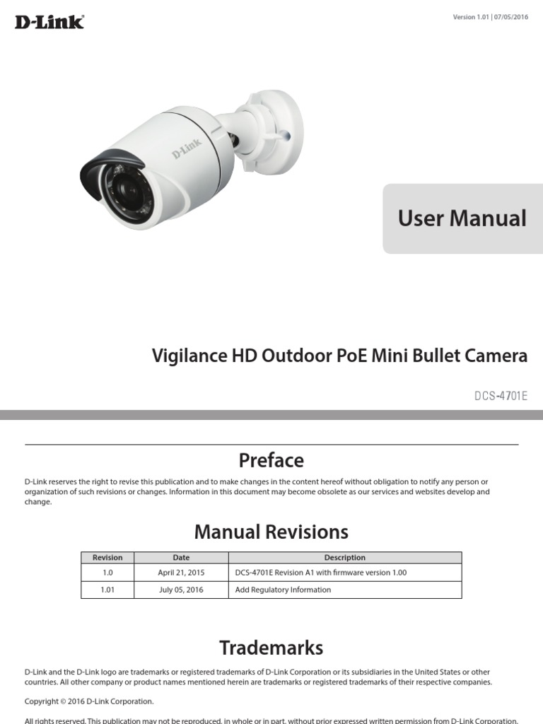 DCS-4701E A1 Manual v1.01 (WW) PDF | PDF | Ip Address | Domain Name System