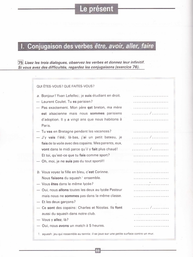 Conjugaison des verbes en français | PDF | Linguistique | Syntaxe