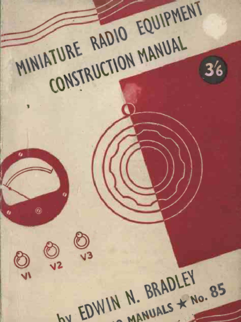 Miniature Radio Equipment Conststruction Manual Bernard 85 Edwin ...
