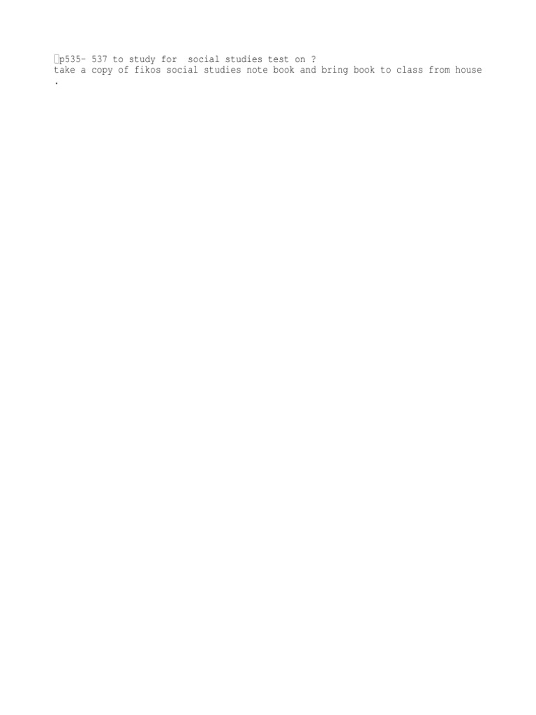 Social Studies Test Study Guide | PDF | Wellness | Science & Mathematics