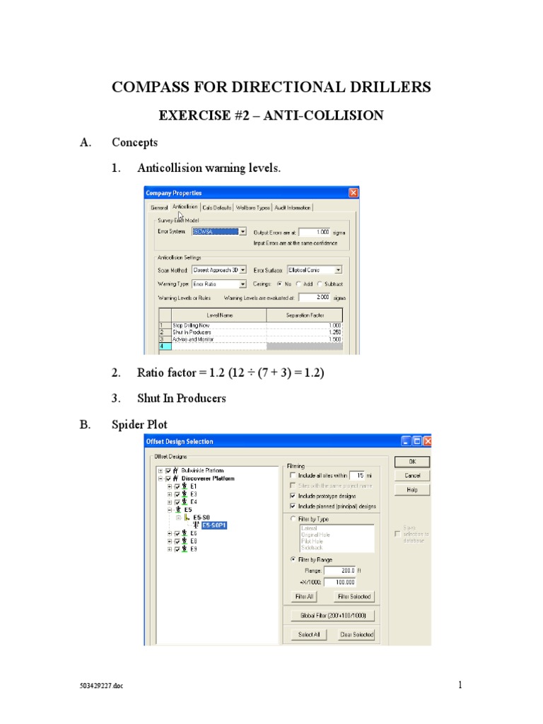 18 - Compass For DD - Anti-Collision Exercise Answers - 061005 | PDF
