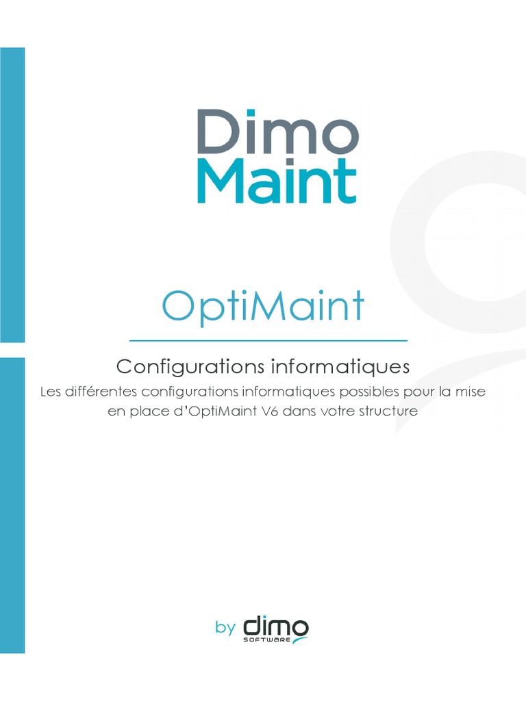 Configurations d'OptiMaint V6 | PDF | Client–serveur | Microsoft Windows