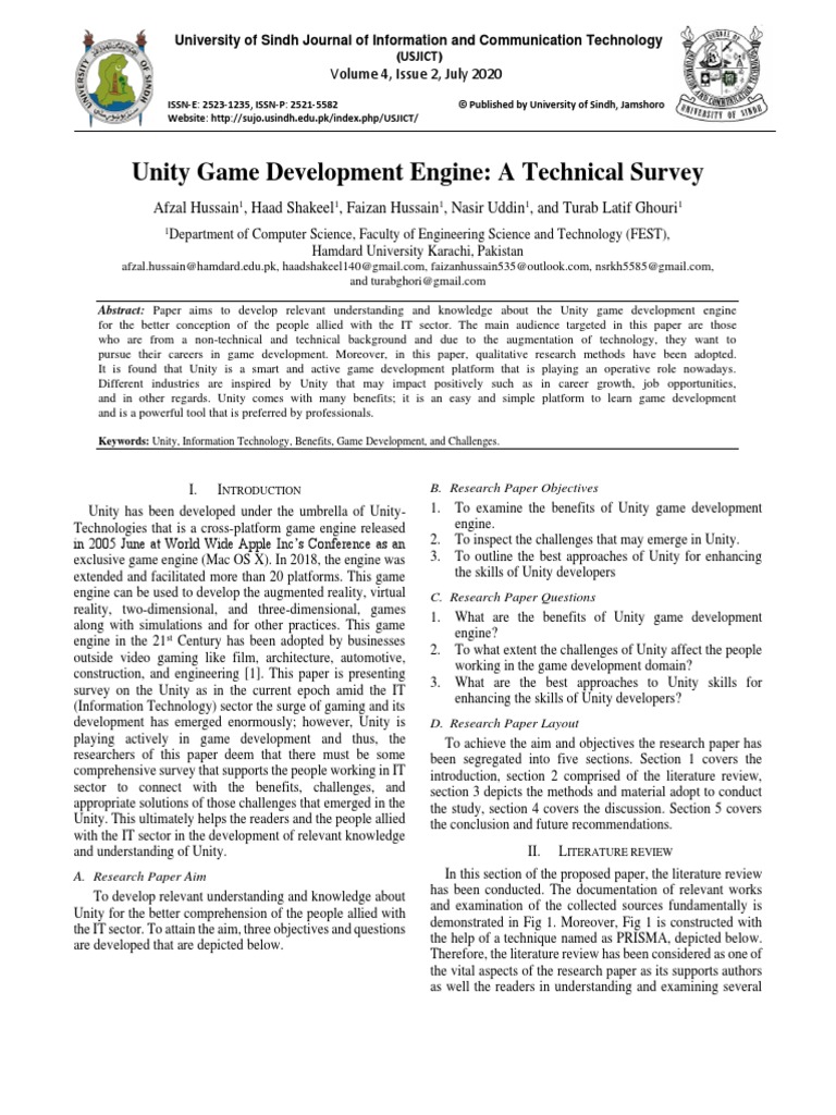 Unity Game Development Engine A Technical Survey Pdf Unity Game Engine Adobe Flash 0938
