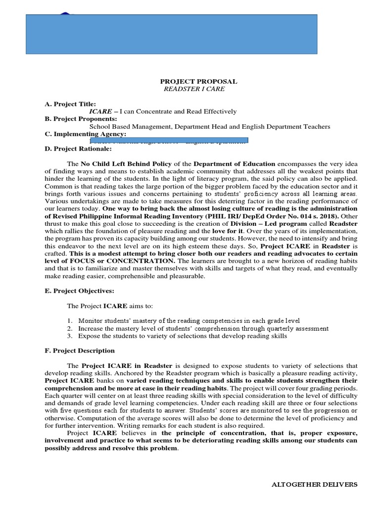 Potrero NHS Project ICARE Improves Reading Skills | PDF | Reading ...