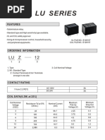 Rayex LU 5 R Datasheet | PDF | Alternating Current | Relay
