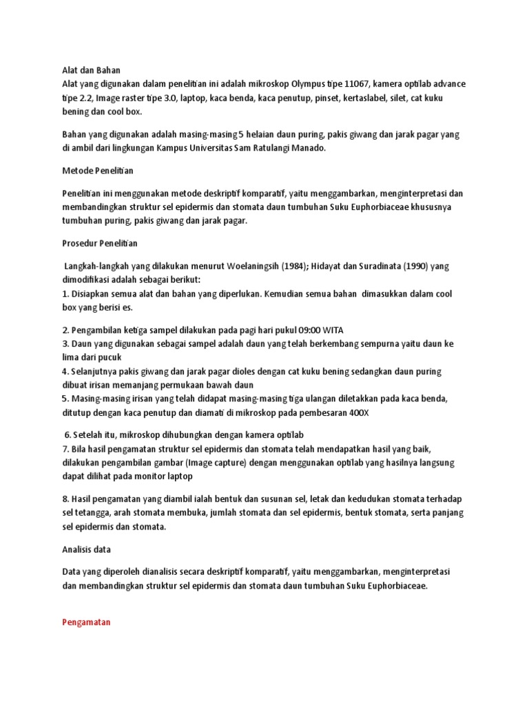 Alat Dan Bahan-Spt | PDF