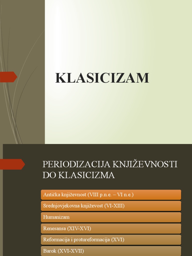 Klasicizam | PDF