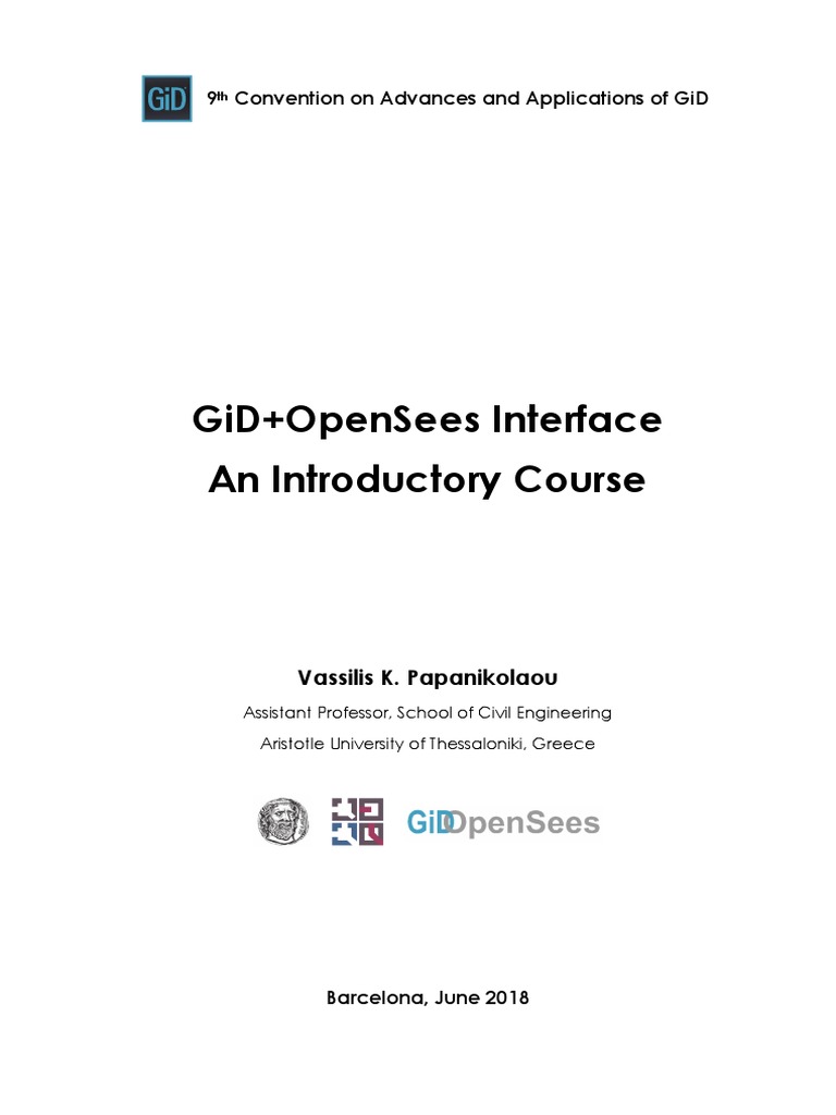 GiD+OpenSees Interface Installation Guide | PDF | Deformation (Engineering) | Computer File