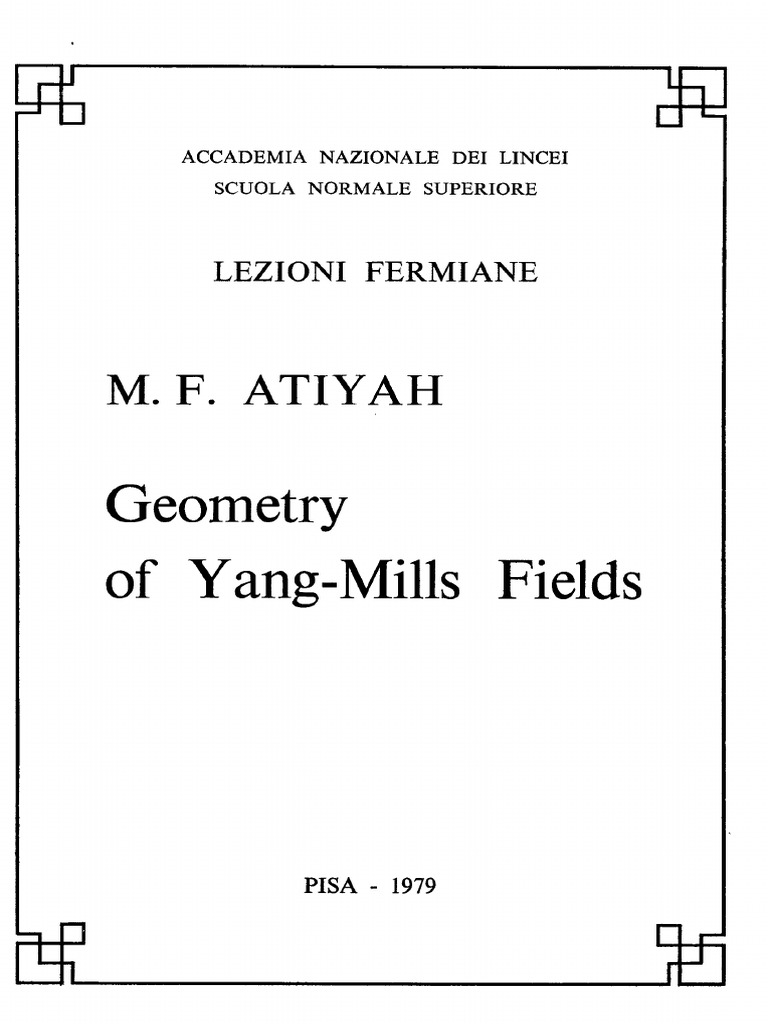 Atiyah-1979-Geometry of Yang-Mills Fields PDF | PDF | Gauge Theory ...