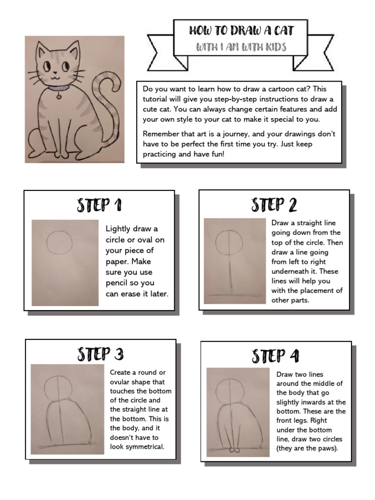 How To Draw Cat Directions | PDF | Home & Garden