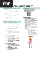 Anatomy - & - Physiology Cheat Sheet | PDF | Bone | Skin