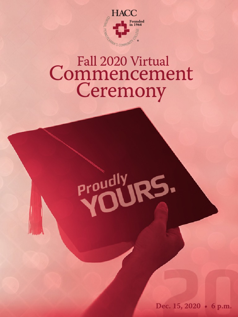 0001 Fall 2020 Virtual Commencement Program | PDF