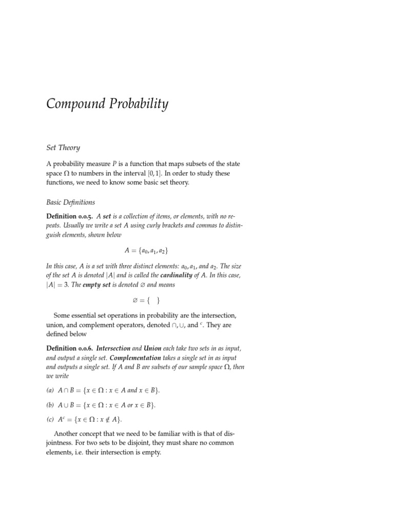 Probability Handout PART2 | PDF | Set (Mathematics) | Probability
