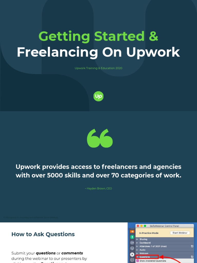 Getting Started On Upwork PDF | PDF | Freelancer | Business