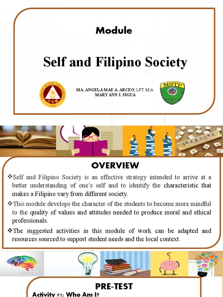 7.ppt-Self and Filipino Society-Module | PDF | Self Awareness | Nationalism