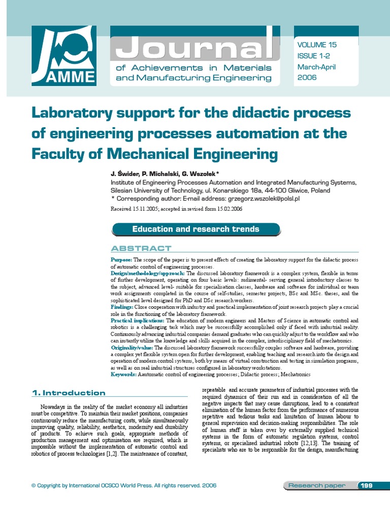 Laboratory Process Automation | PDF | Automation | Programmable Logic Controller