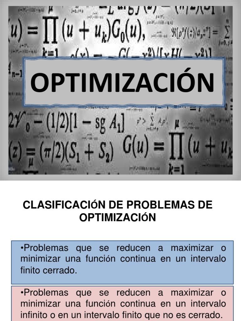 Clase C1 4 Septiembre Optimización PDF | PDF | Intervalo (Matemáticas ...