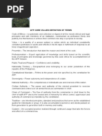 Core Values FC 1 012 AFP CODE OF ETHICS | PDF | Courage | Philippines