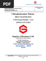 CTD Dossier Index | PDF | Pharmacokinetics | Pharmacology