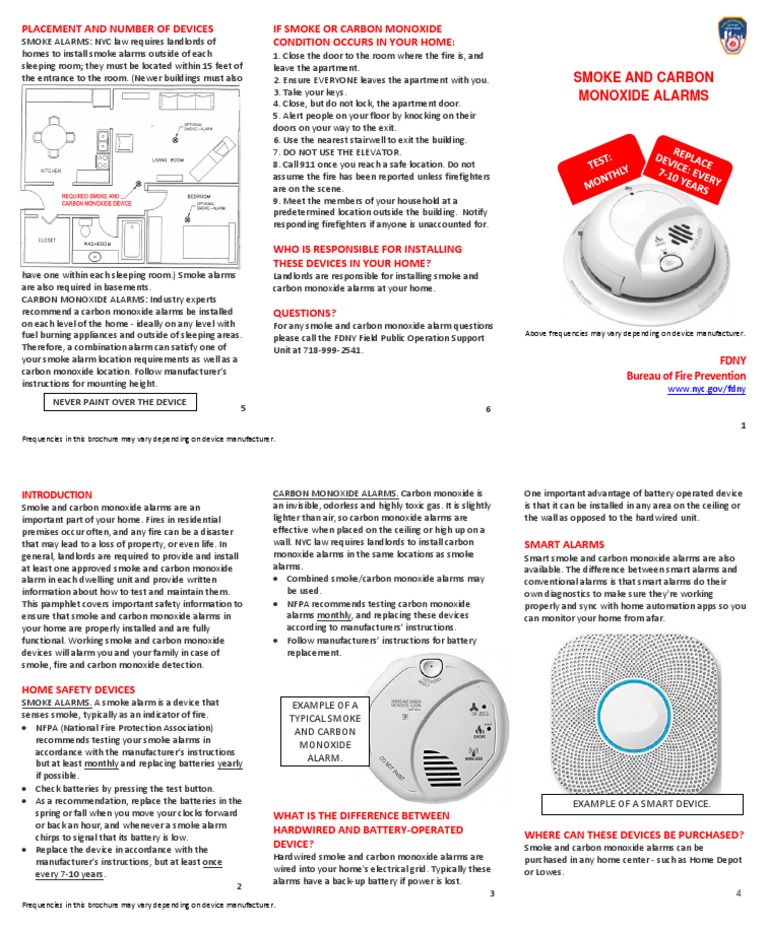 Smoke Carbon Monoxide Alarms English | PDF | Smoke | Nature
