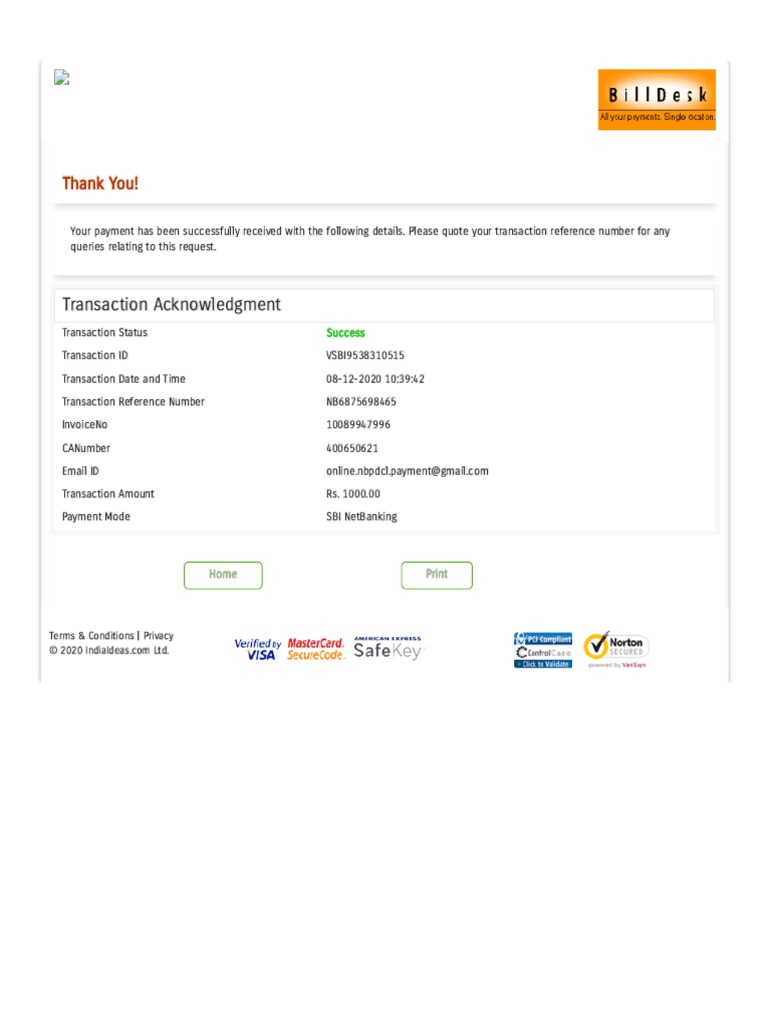 BillDesk Payment Gateway | PDF