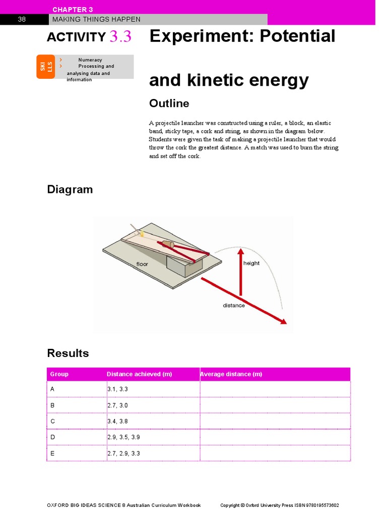 Potential and Kinetic Energy - Experiment | PDF | Mechanics | Physics