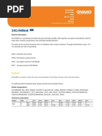 30CrNiMo8 Steel Data Sheet | PDF | Strength Of Materials | Heat Treating