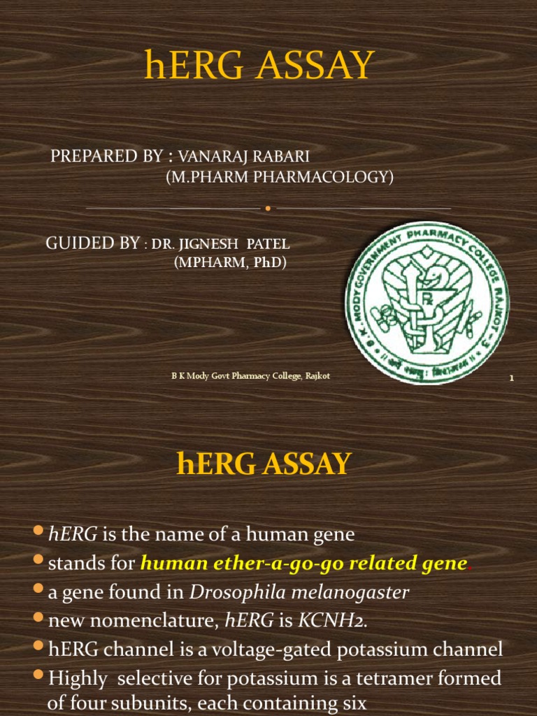 hERG Assay | Download Free PDF | Physiology | Biochemistry