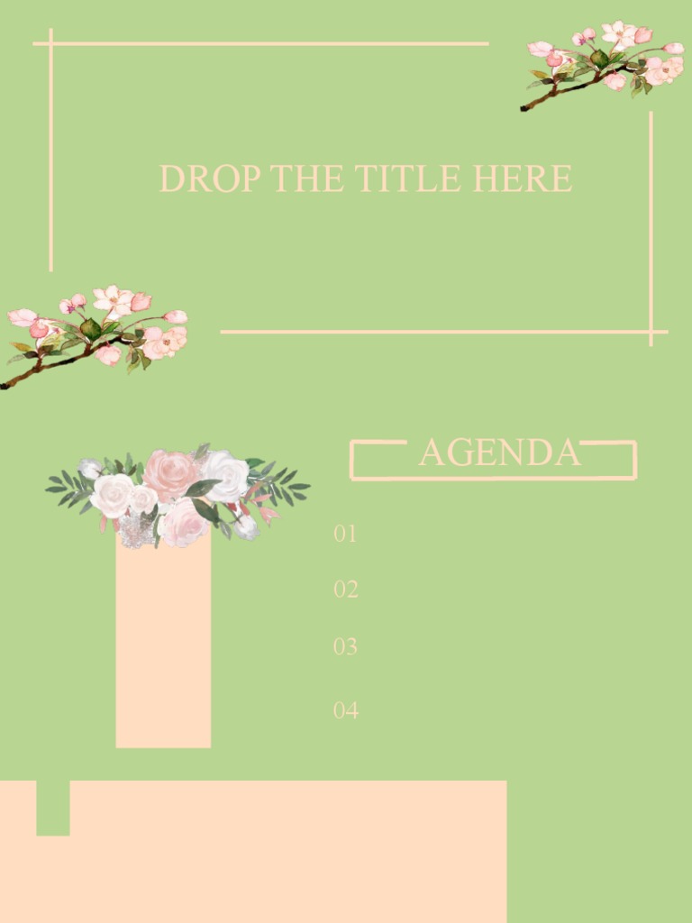 Greenflowers Template | PDF | Flowers | Reproduction