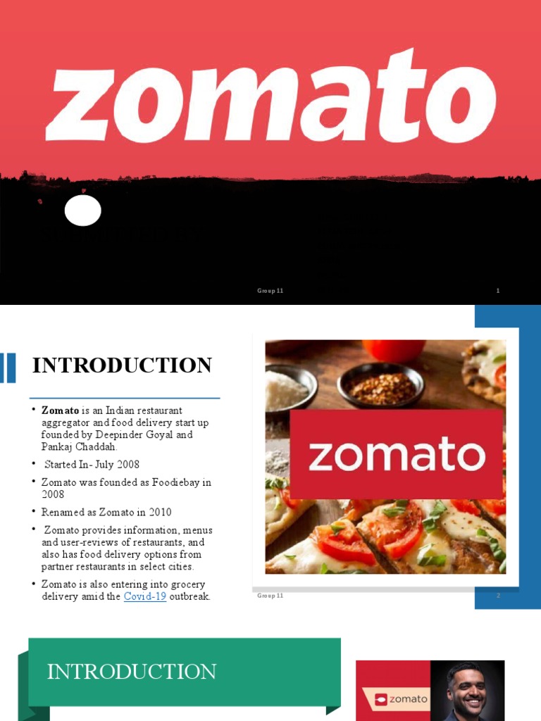 Zomato Presentation | PDF | Restaurant And Catering | Business