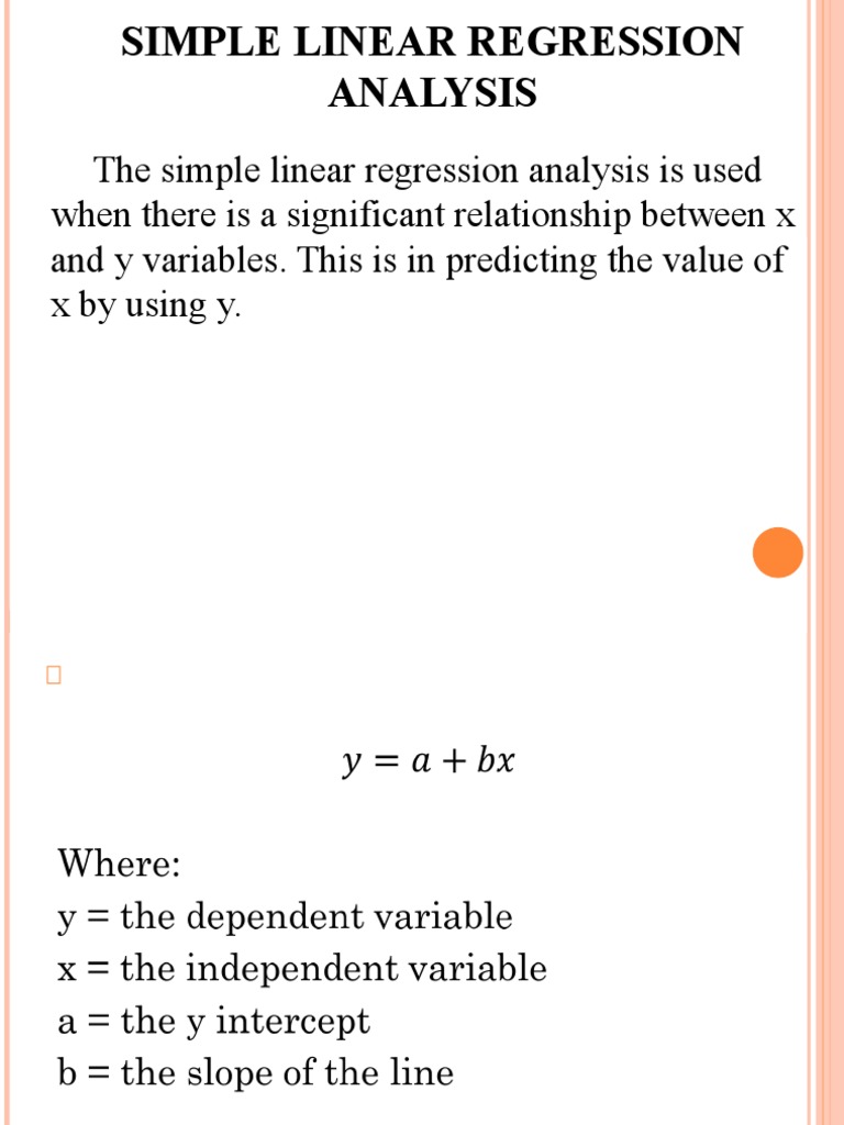 6 Simple Linear Regression | PDF