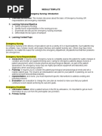 Trauma Nursing Process (TNP) : Preparation and Triage | PDF