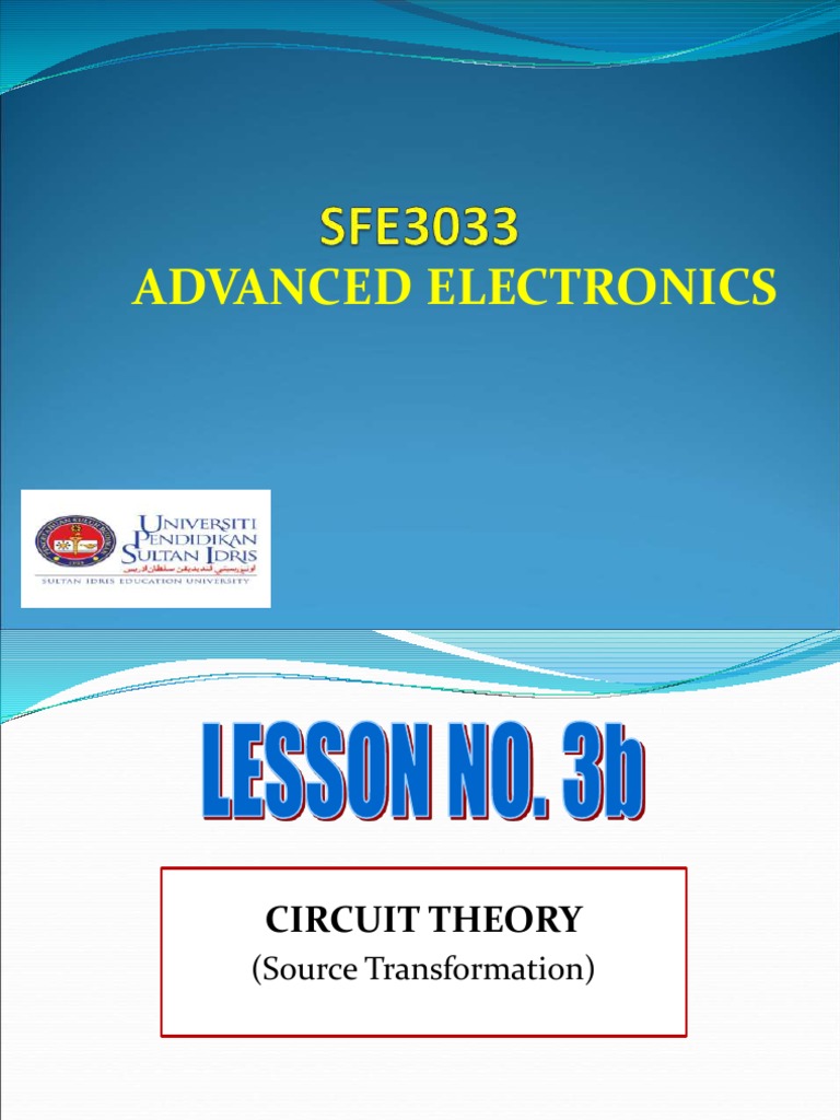 CHAPTER 4 Source transformation-SV | PDF | Network Analysis (Electrical ... CHAPTER 4 Source transformation-SV | PDF | Network Analysis (Electrical ...