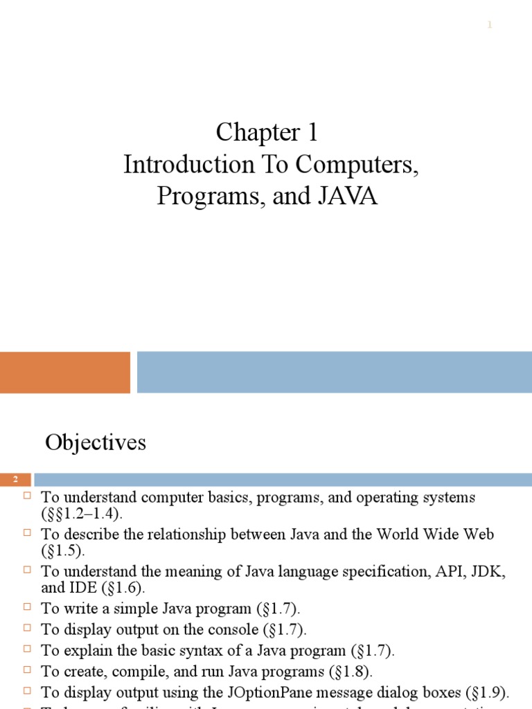 Introduction To Computers Programs And Java Pdf Computer Data Storage Java Programming