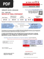 Green Dot Statement | PDF | Debit Card | Credit Card