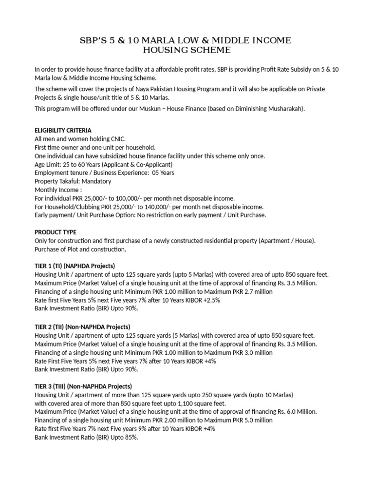 Eligibility Criteria Low & Middle Income | PDF | Subsidy | Money