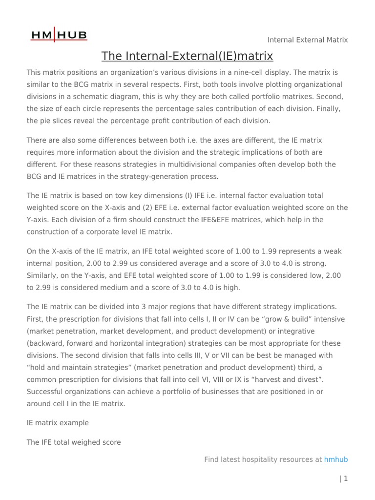 Internal External Matrix | PDF | Cartesian Coordinate System | Matrix ...