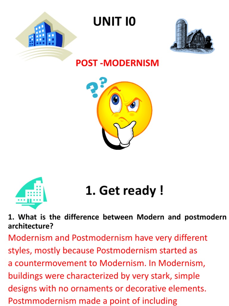 Mim0701 Unit 11 Post Modernism | PDF | Ornament (Art) | Postmodernism