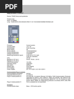 Siprotec 5 - 7SJ85 - P1J696658 | PDF | Power Supply | Electrical ...