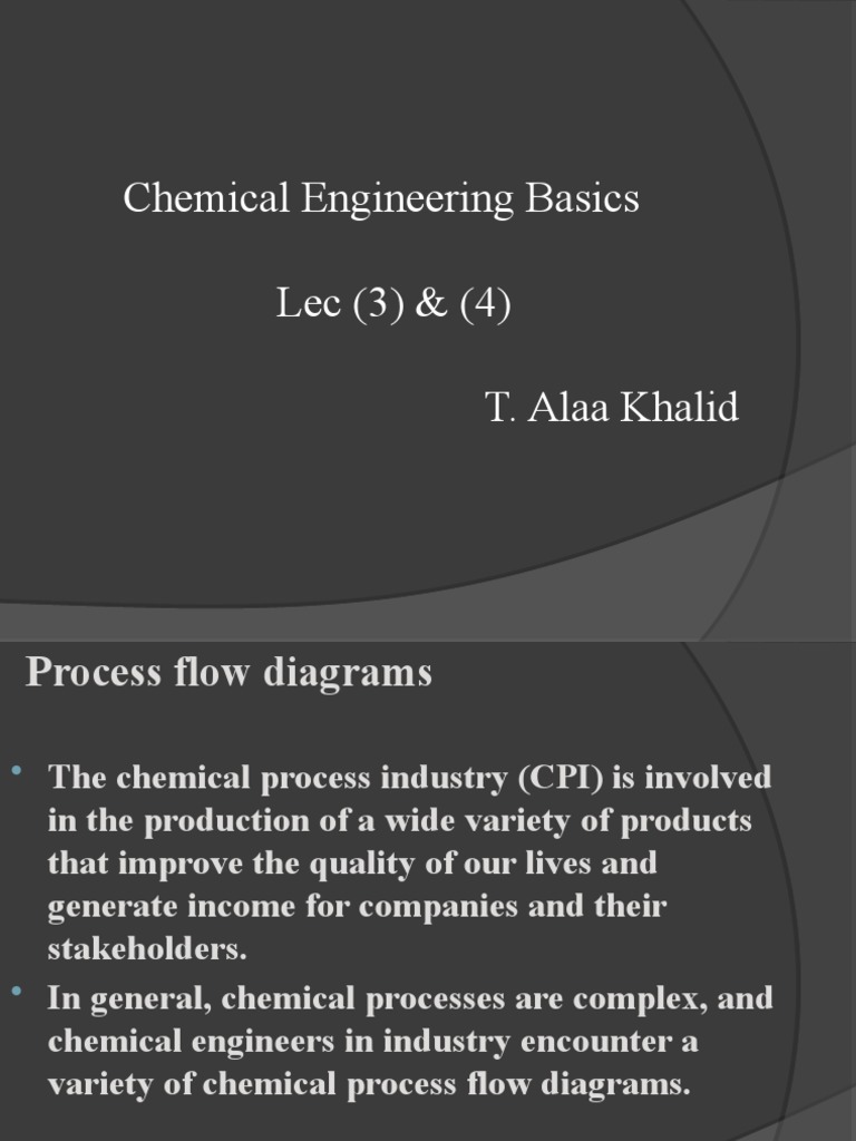 Chemical Engineering Basics Lec (3) & (4) T. Alaa Khalid | PDF | Phase ...