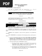 Deed of Assignment and Transfer of Rights Sample | PDF | Assignment ...