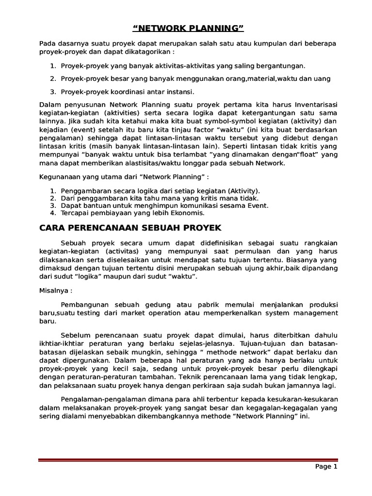 Buku Network Planning Jilid I - Compress | PDF