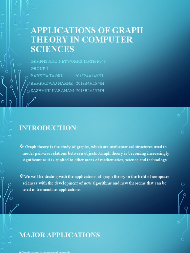 Applications of Graph Theory in Computer Sciences | PDF