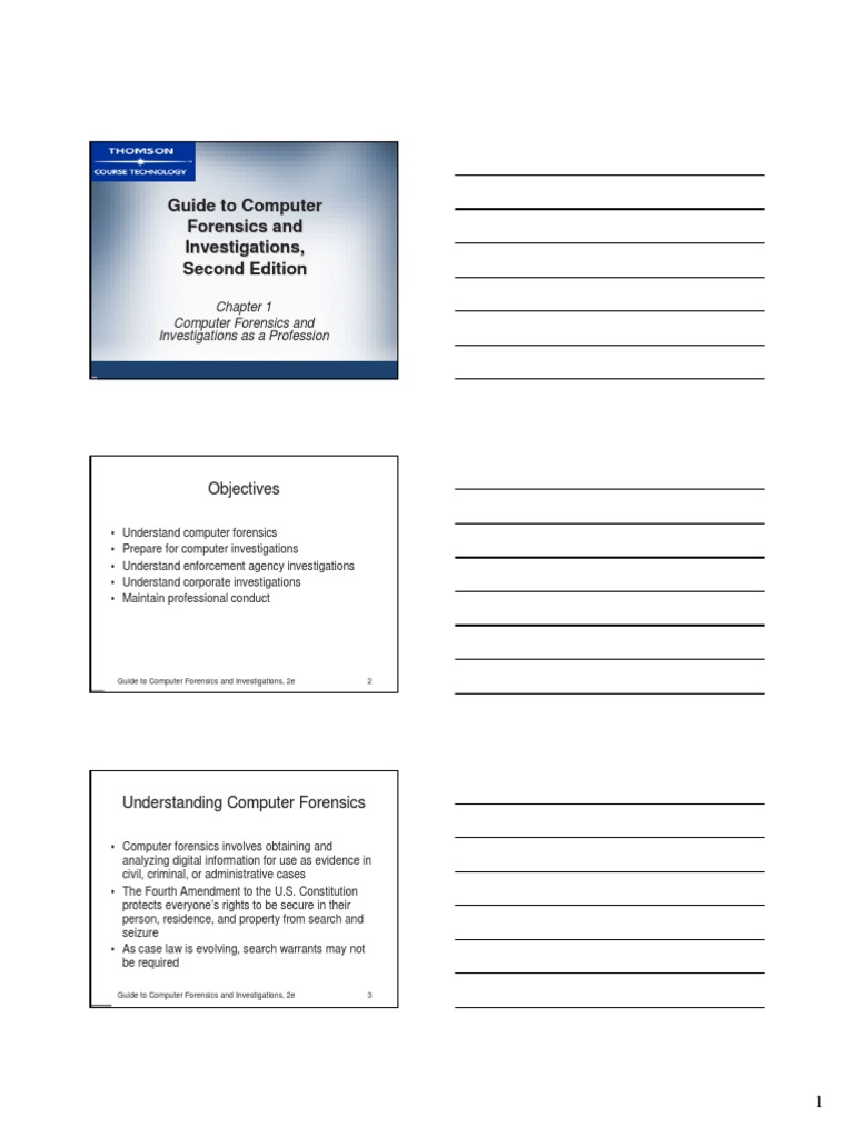 Guide To Computer Forensics and Investigations, Second Edition | PDF ...