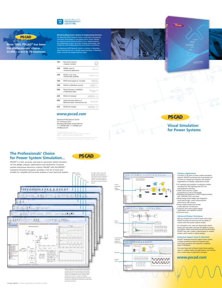 History Of Pscad English Pdf Pdf Simulation System