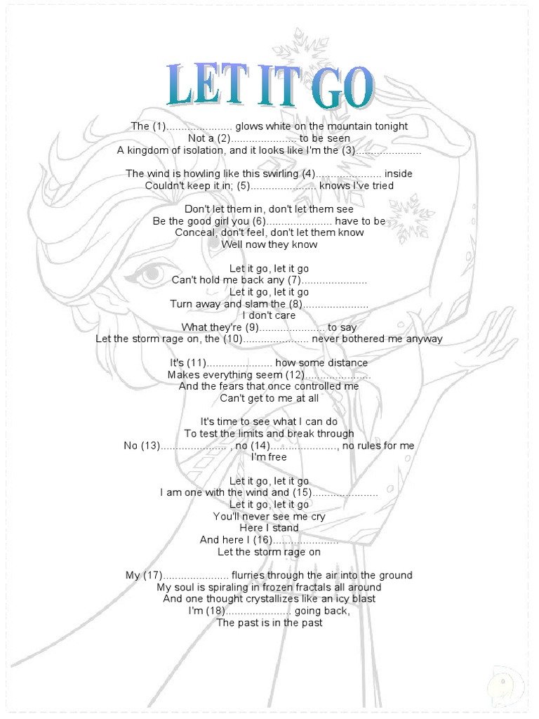 Frozen Song Lyrics Let - It - Go | PDF | Weather
