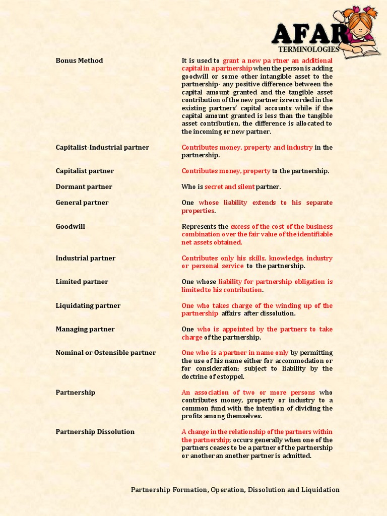 Bonus Method: Whose Liability Extends To His Separate Properties | PDF ...